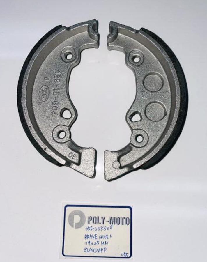 055-SOK509 BRAKE SHOES 119x25MM ZUNDAPP | Taiwantrade