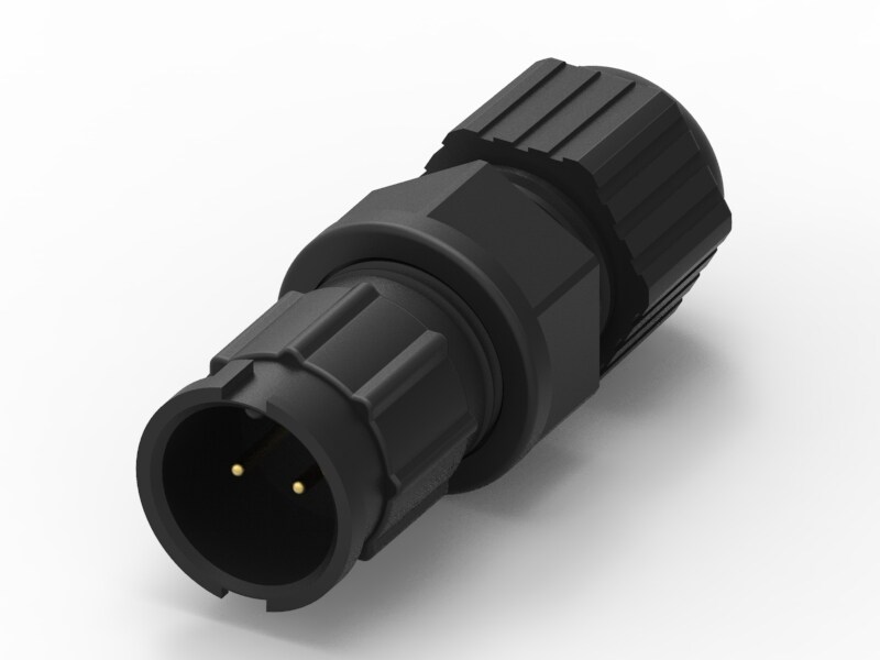 WP B Size (Male Connector/Male Pin) 2PIN Assembly Type(Lock Bayonet)-5A ...