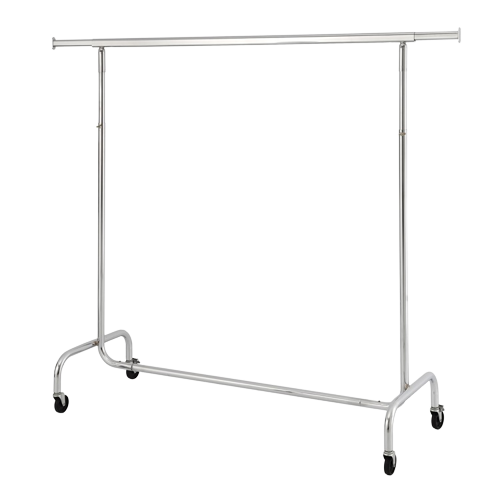 Garment display rail display rack with casters wheels | Taiwantrade