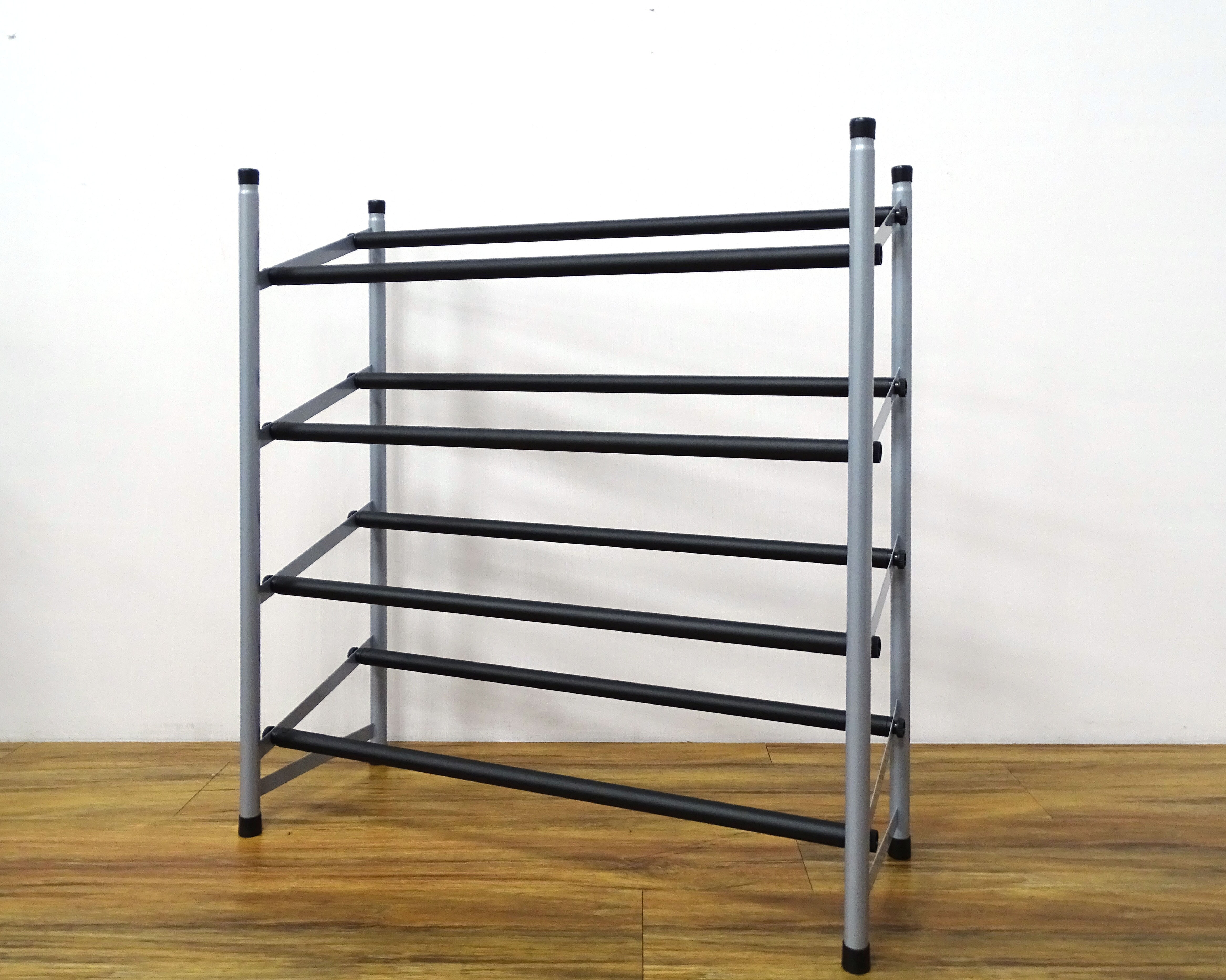 4-Tier expandable shoe rack, adjustable shoe shelf storage organizer ...