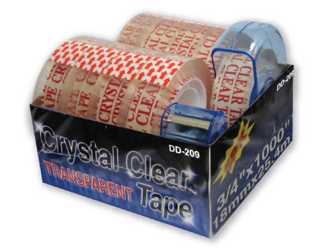 Crystal Clear Tape Set in Double-Sided Dispenser | Taiwantrade