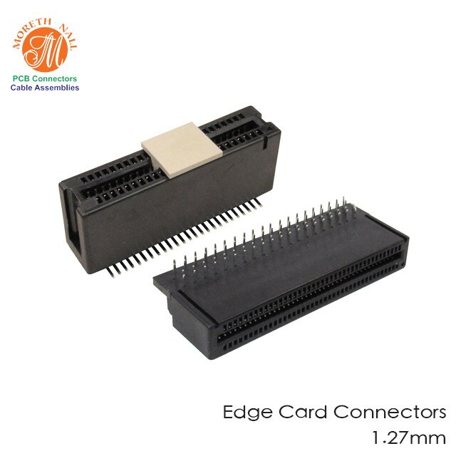 Edge card connectors, 1.27mm, crafted from HI-Temp PPS UL 94V-0 ...