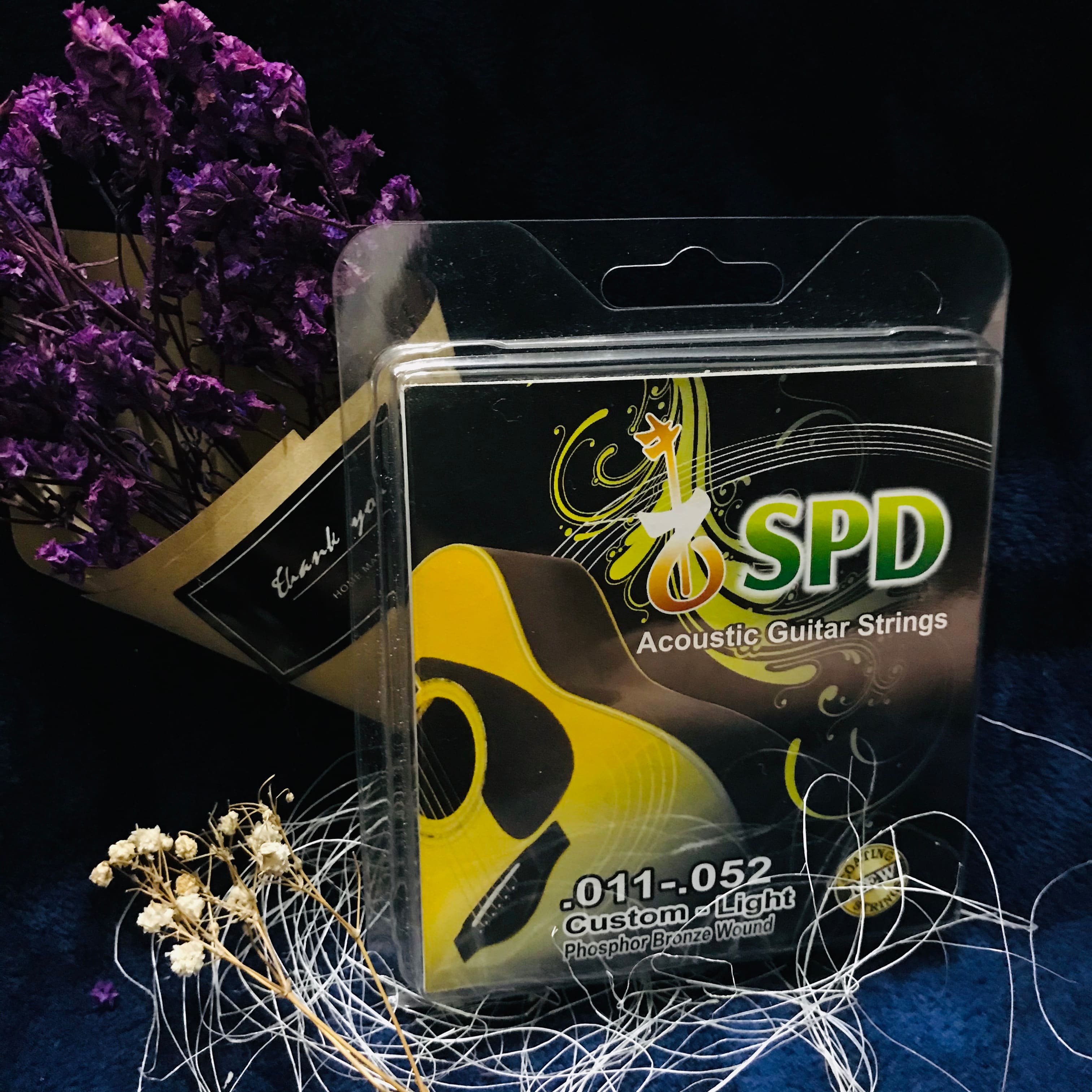 SPD Acoustic Guitar Strings,Phosphor Bronze Wound, .011-.052, Extra ...