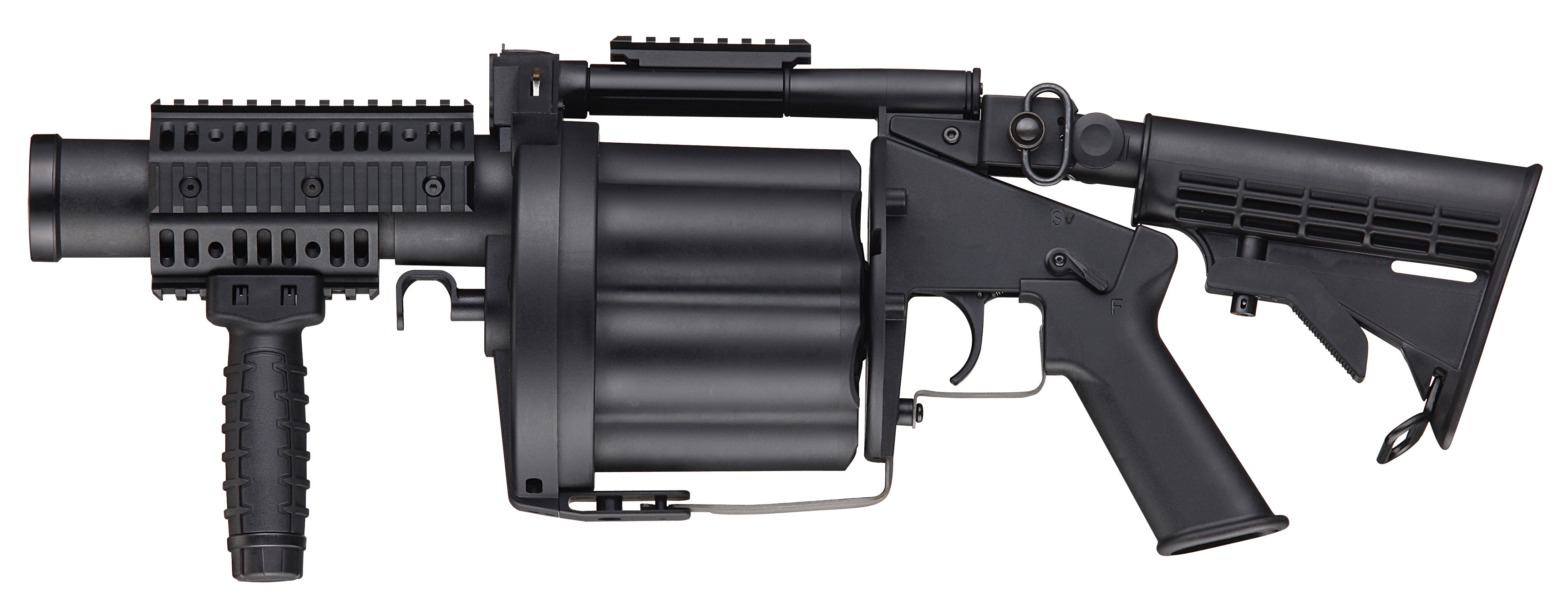 ICS MGL Full Size Airsoft Revolver Grenade Launcher | Taiwantrade