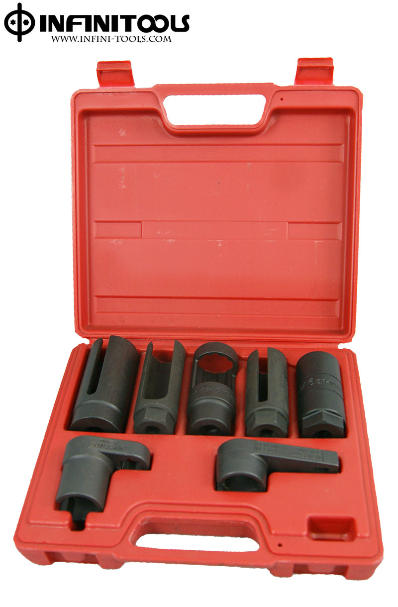 Oxygen Sensor And Sending Unit Socket Set,7-piece ,3/8" Drive | Taiwantrade