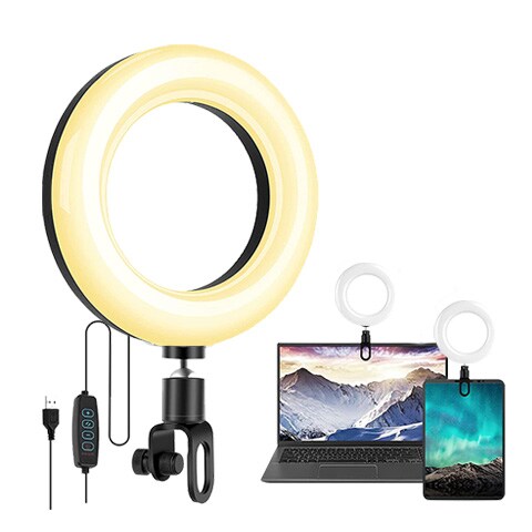 6-inch LED Ring Light with laptop clip | Taiwantrade.com