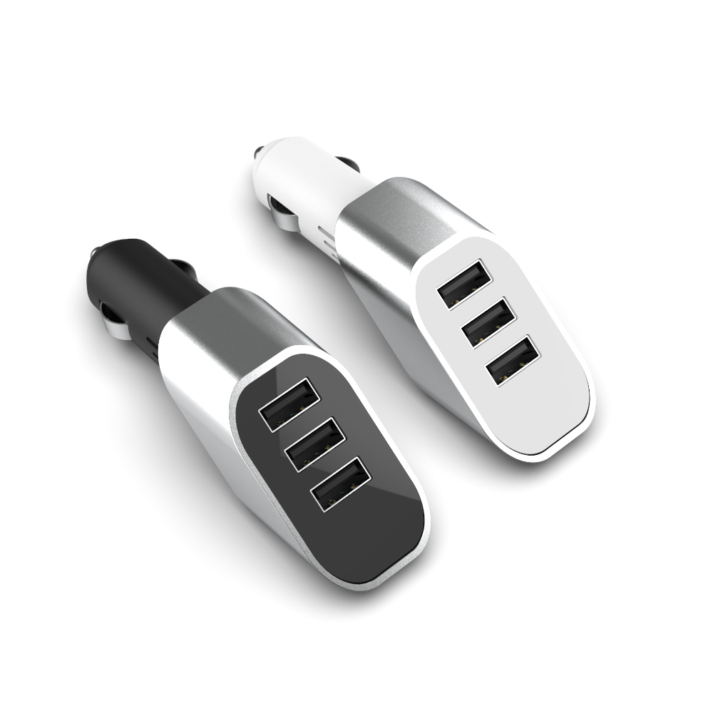 DC USB Car charger, 3USB port, for car use, charge phone | Taiwantrade