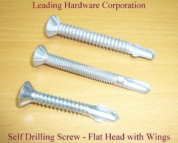 Self drilling screw-Flat Head with Wings | Taiwantrade