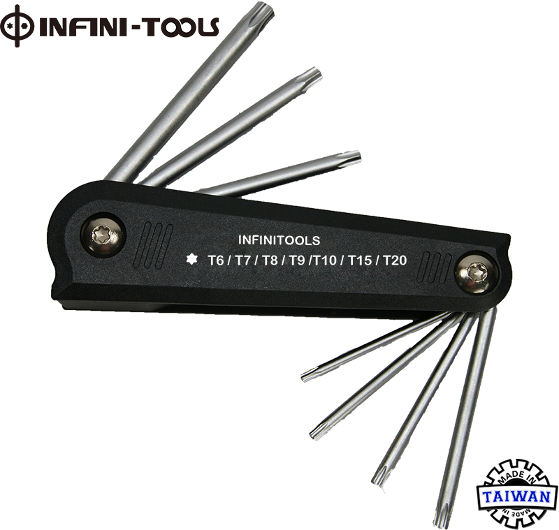 7-piece Nylon Folding Star Hex Key Wrench Set , T6-T20 | Taiwantrade.com