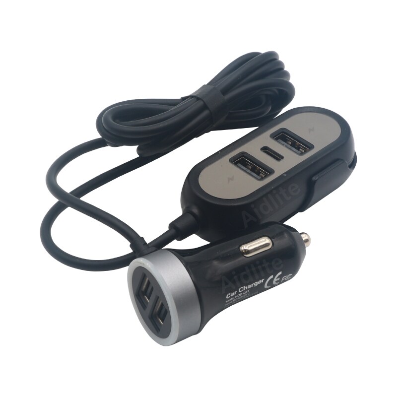 12/24V 5-Ports Front/back seat USB charger w/PD Quick technology ...