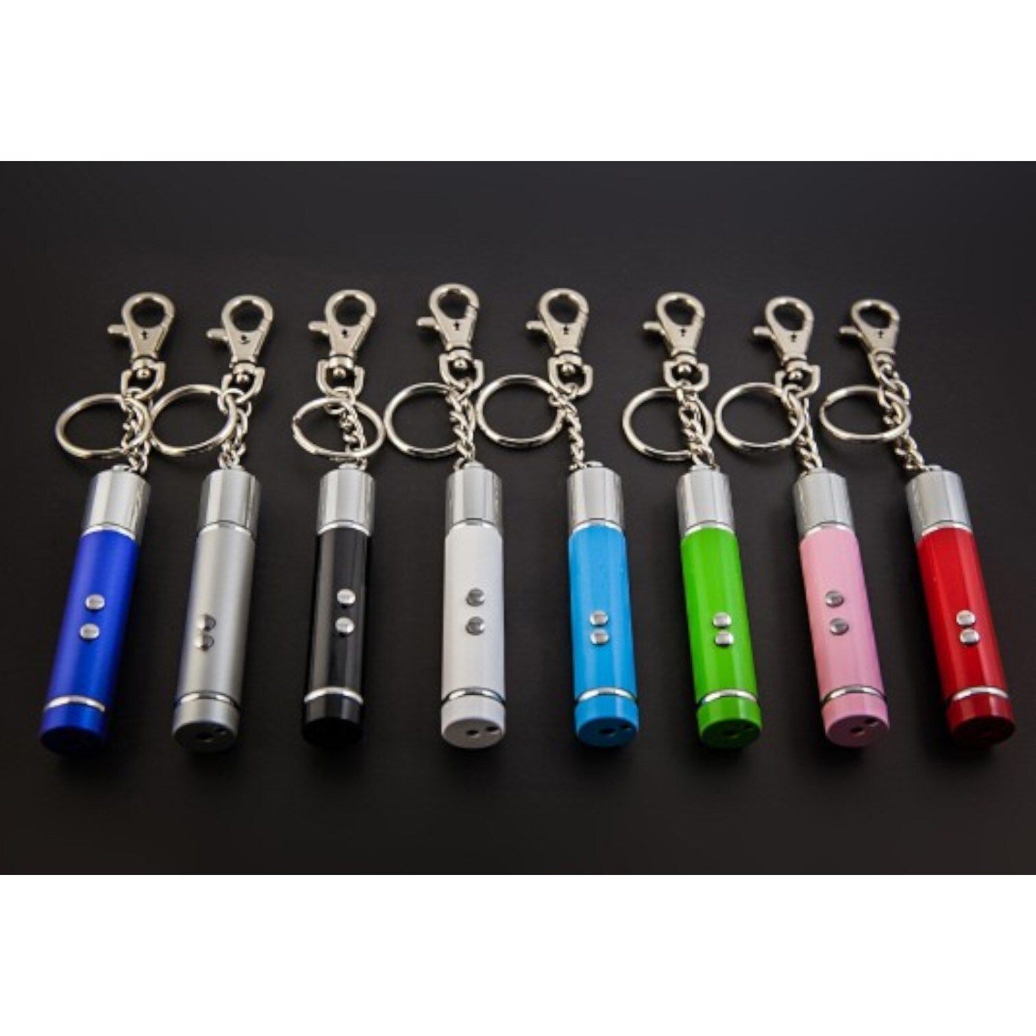 Laser flashlight indicator keychain Portable laser flashlight dual ...