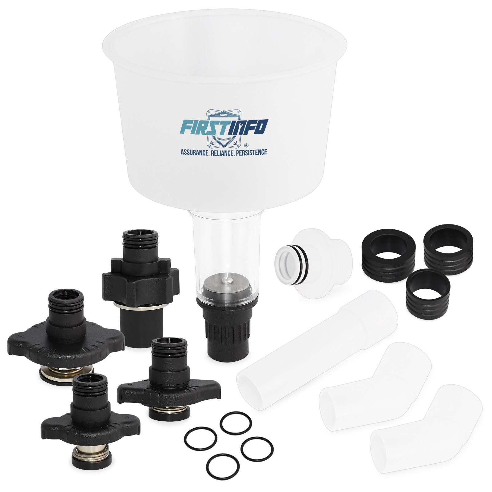 【FIRSTINFO】No-Spill Coolant Funnel Kit Coolant Refilling Funnel Set ...