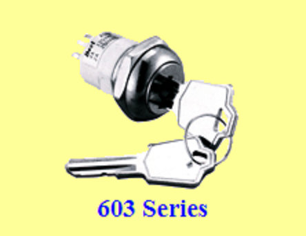 Flat key (603) Electric Switch Locks P0500-08,security protection dead ...