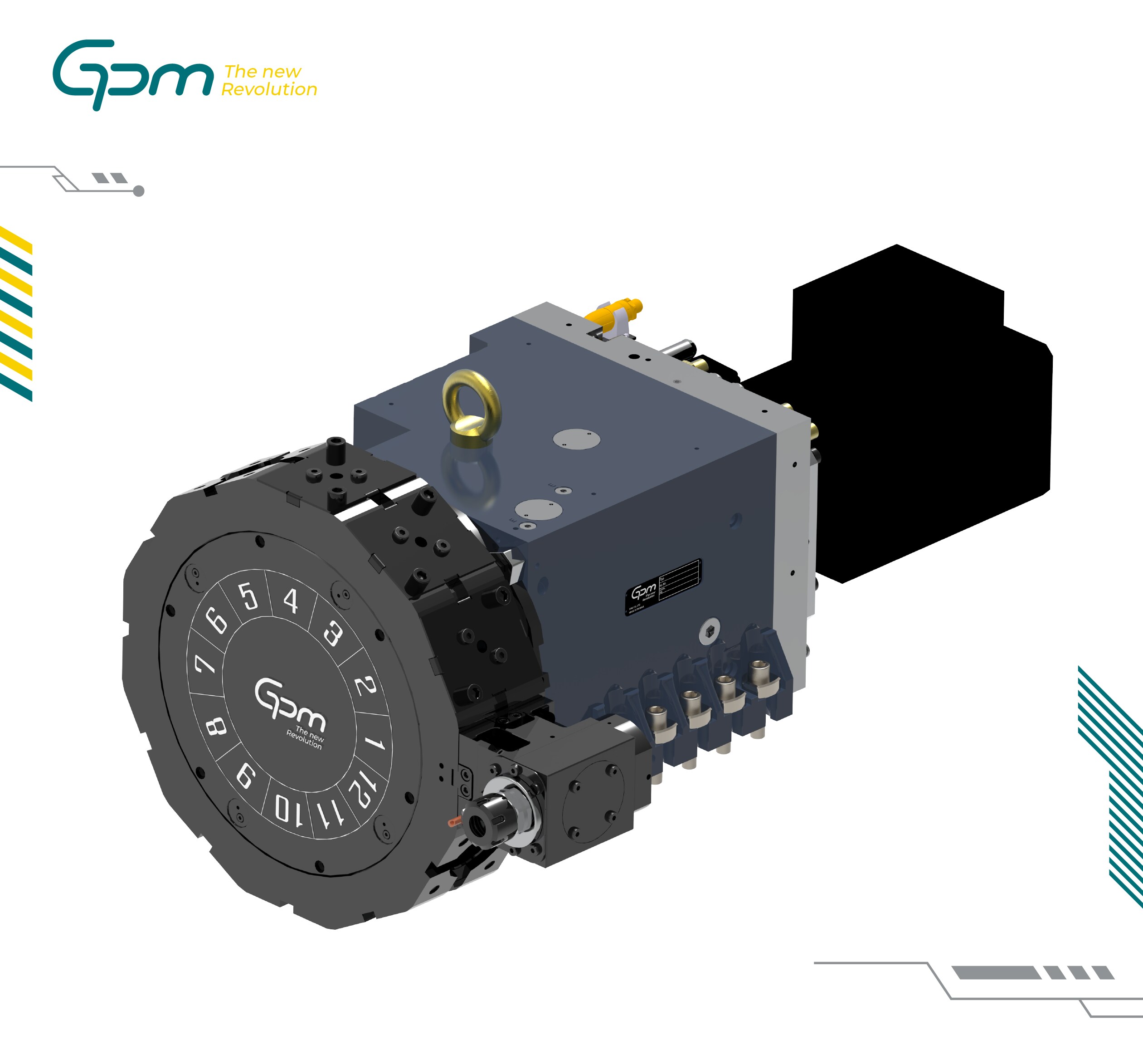 Manufacturer of High-Speed and long time operation turret with embedded ...