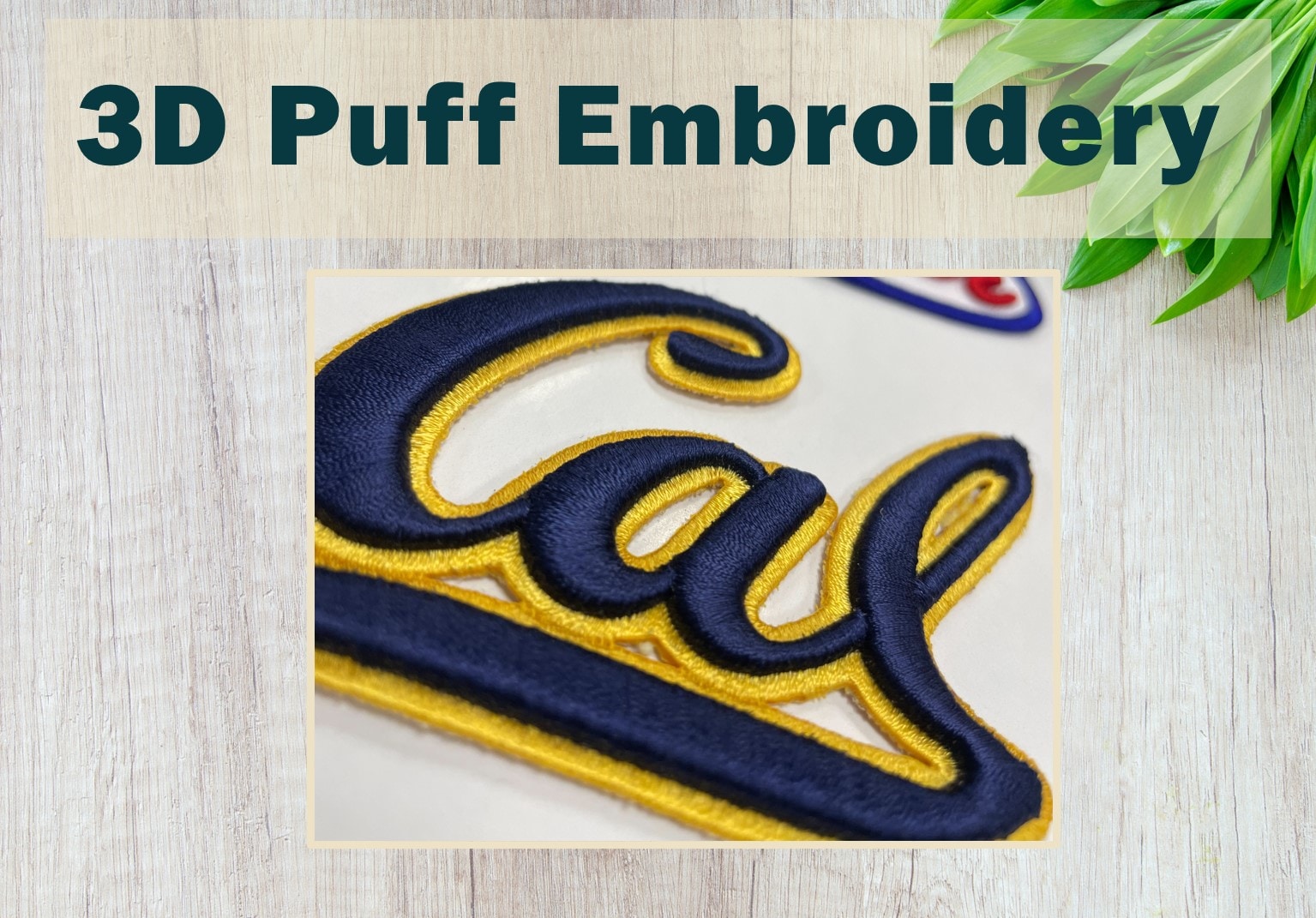 3D Puff Embroidery Emblem | Taiwantrade