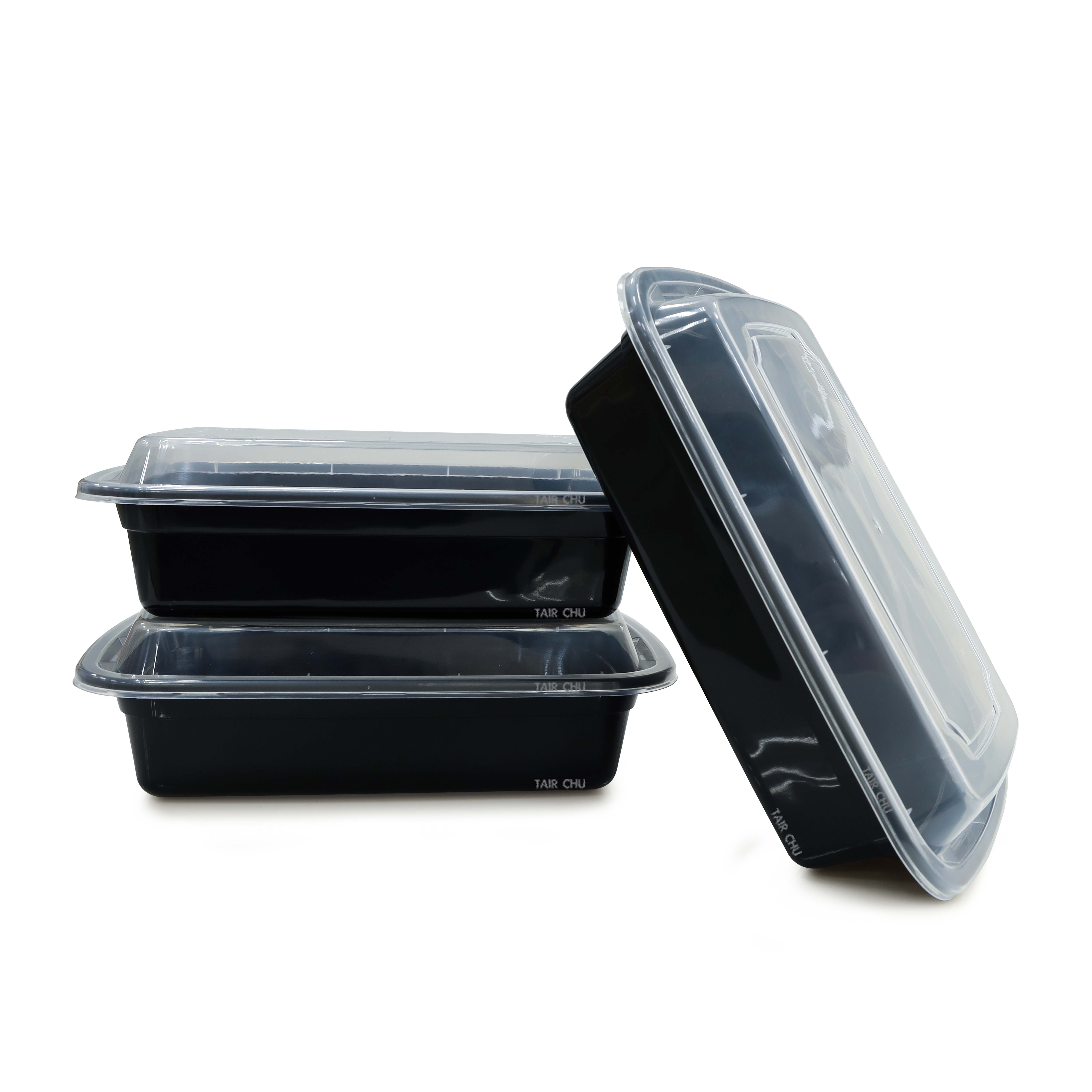 24oz Rectangle Plastic Food Container With Cover | Taiwantrade