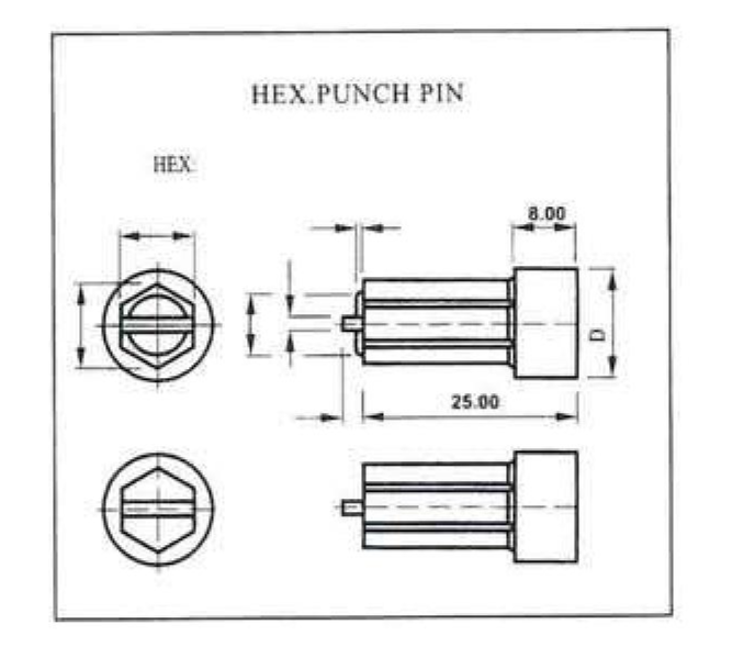【Punch Pin】Recess shape screw-formed tools with coating | KONFU ...