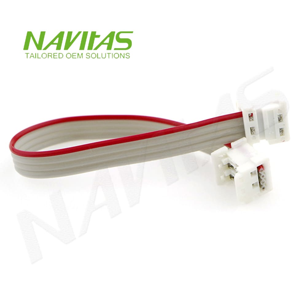 4 pin 2.54 mm IDC Connector Flat Ribbon Cable Assembly | Taiwantrade