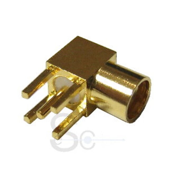 Right Angle MMCX Connector Female PCB 6.8L 75OHM TGG, RF Connector ...