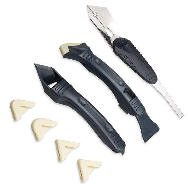 SILICONE TROWEL AND SCRAPER SET (W/STAINLESS BLADE) | Taiwantrade