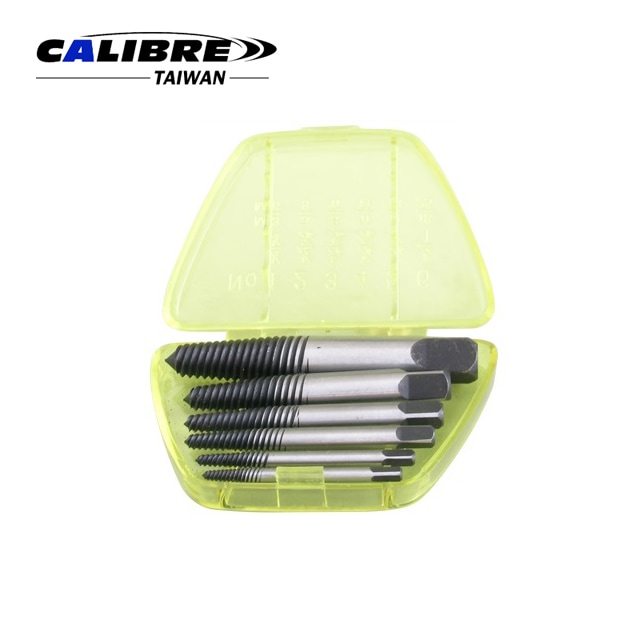 CALIBRE 6pc Broken Tap Bolt Screw Extractor Removal Tool Set | Taiwantrade