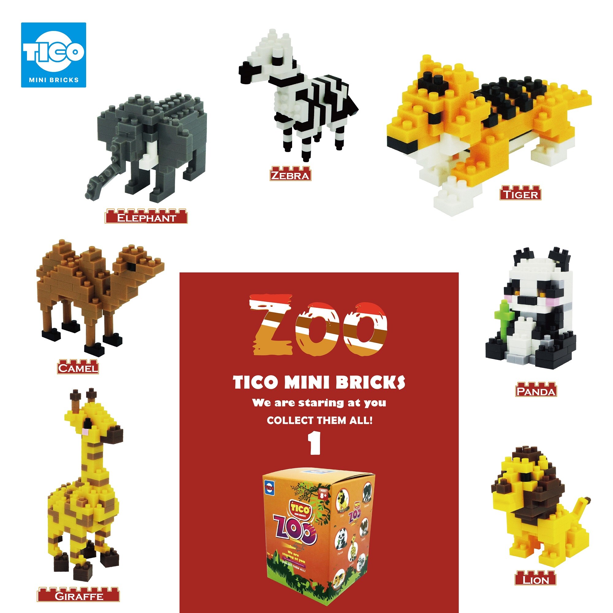TICO MINI BRICKS - Zoo Series 1 | Taiwantrade.com