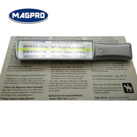4x Handheld Bar Magnifier Lighted By Powerful LED Light With Yellow ...
