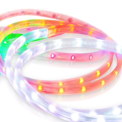 Flexible Waterproof LED Rope Light Pathway lighting colorful ...