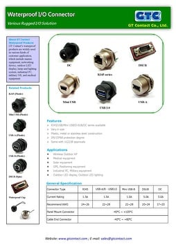 Waterproof connector & Cable Assembly | Taiwantrade