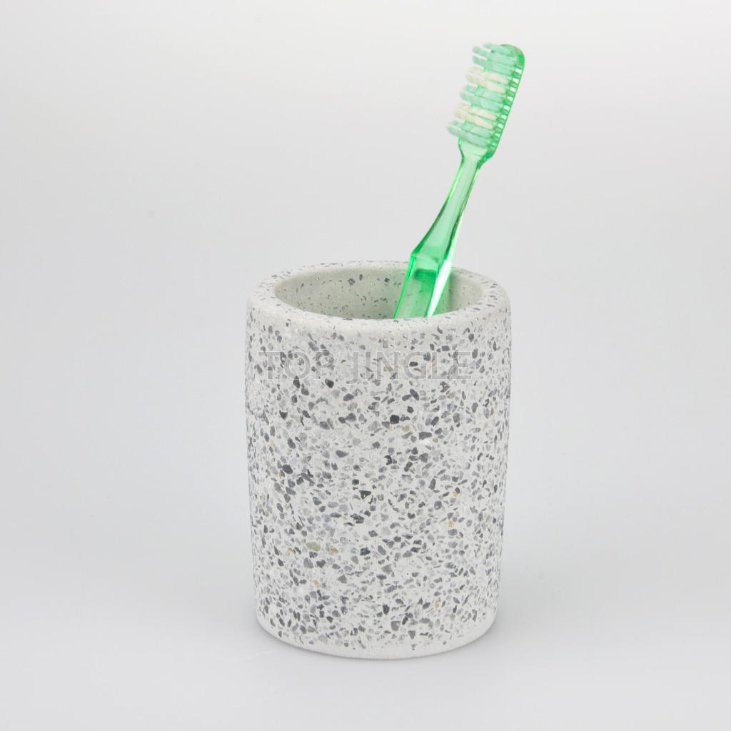 Cement with black stone toothbrush holder | Taiwantrade