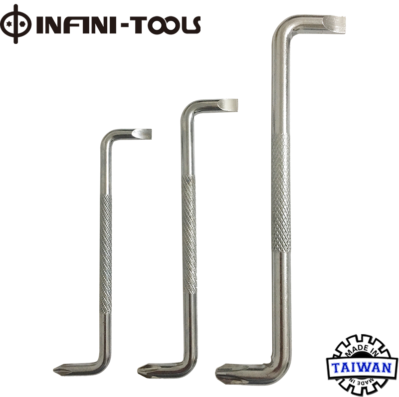 Right Angle Z Shaped Offset Slotted Phillips Screwdriver Set, 3 - piece ...