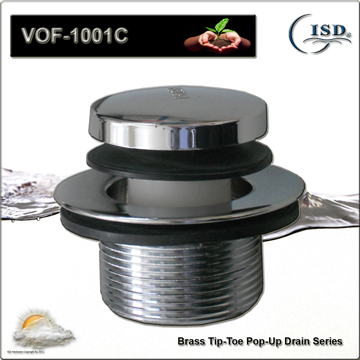 Toe Touch Bath Tub Drain,Waste and Overflow,Pop-up Bathtube Overflow,Sanitary Ware,Plumbing ...