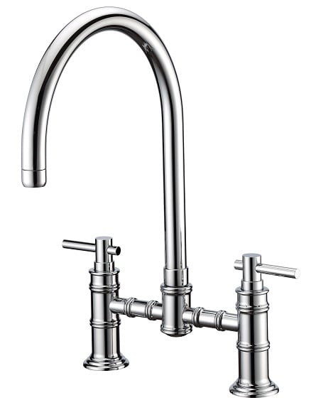 Brass Desk Mounted Kitchen Faucet - CS-3850-3 | Taiwantrade