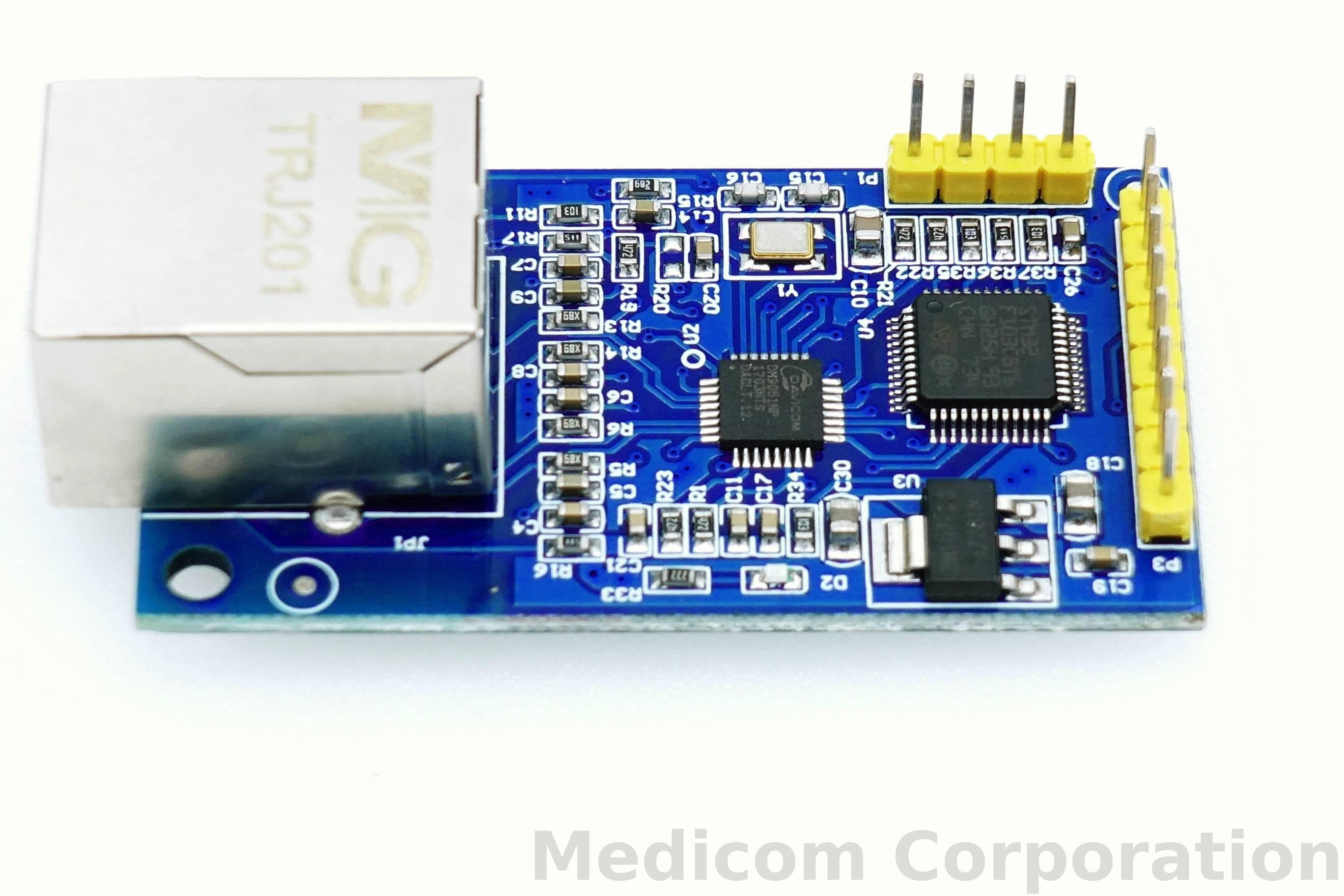 Davicom Dm9051np Serial Ttl To Ethernet Module Tcpip Udp Converter Iot Rs232 Rj45 Spi Interface 5376