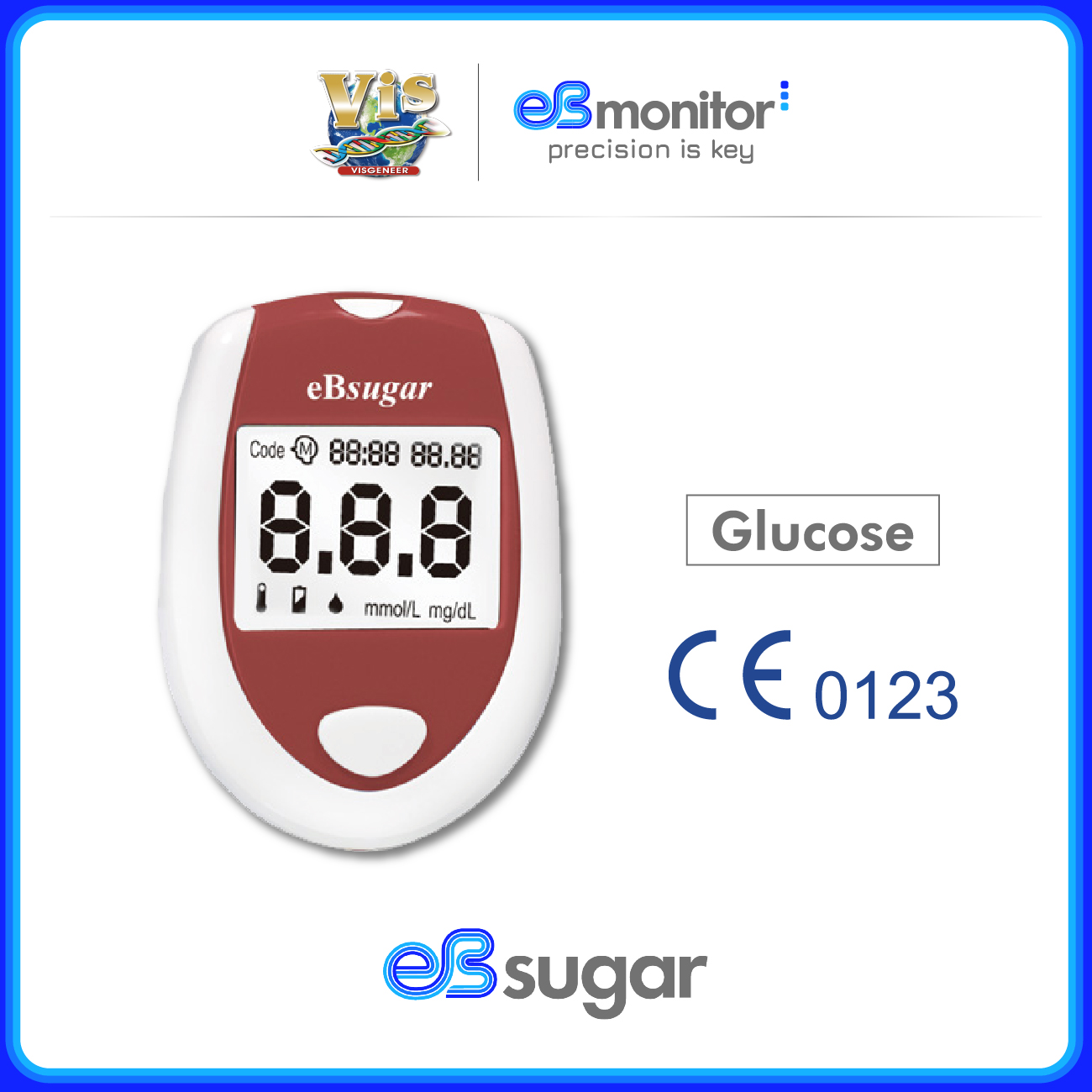 eBsugar Blood Glucose Meter (Medical Device, Health, Home Care ...