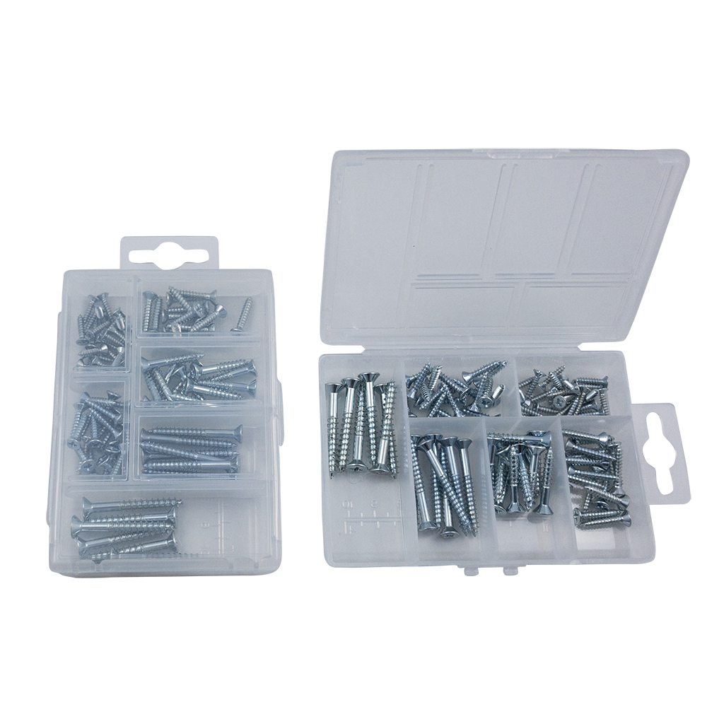 6 Different Size Wood Screw Assortment Box | Taiwantrade