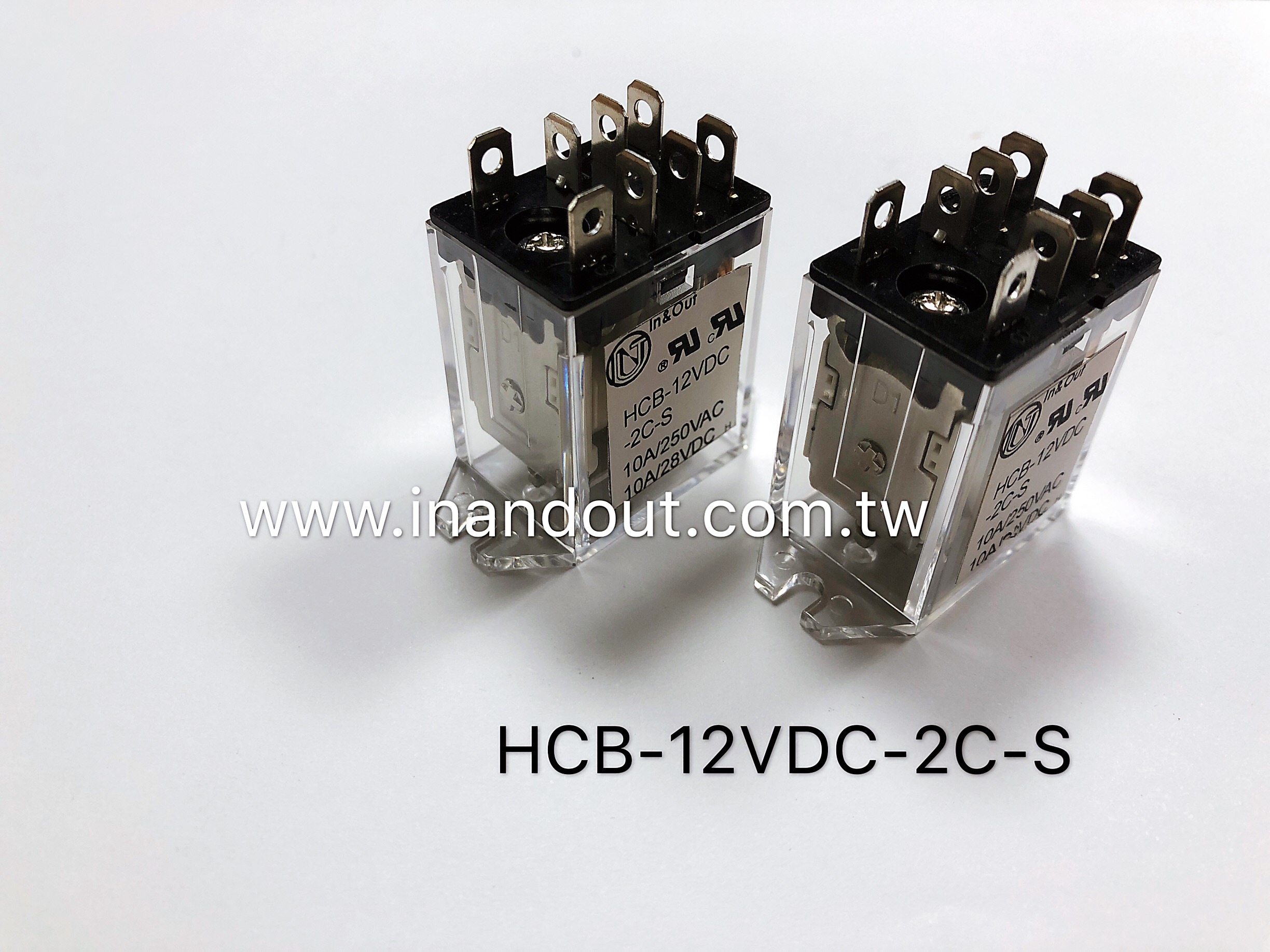 Industrial Relay DPDT 12V Quick Connect Omron LY High Current Power ...