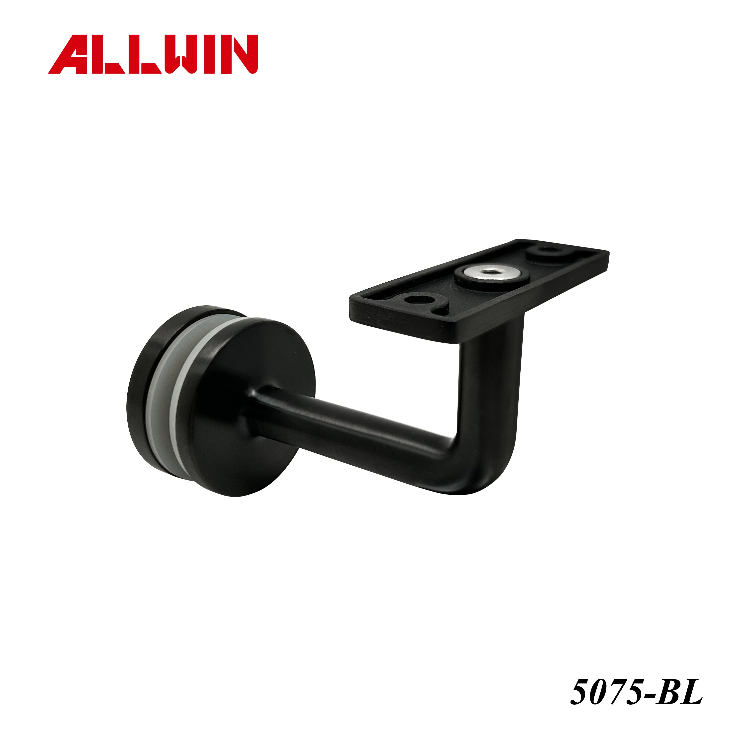 Stainless Steel Matte Black Glass Mounted Flat Saddle Handrail Brackets | Taiwantrade