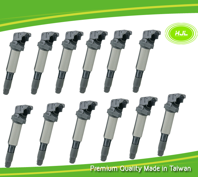 12 PCS Ignition Coil For BMW E65 E66 760i 760Li N73B60 6.0L 12138657273 ...