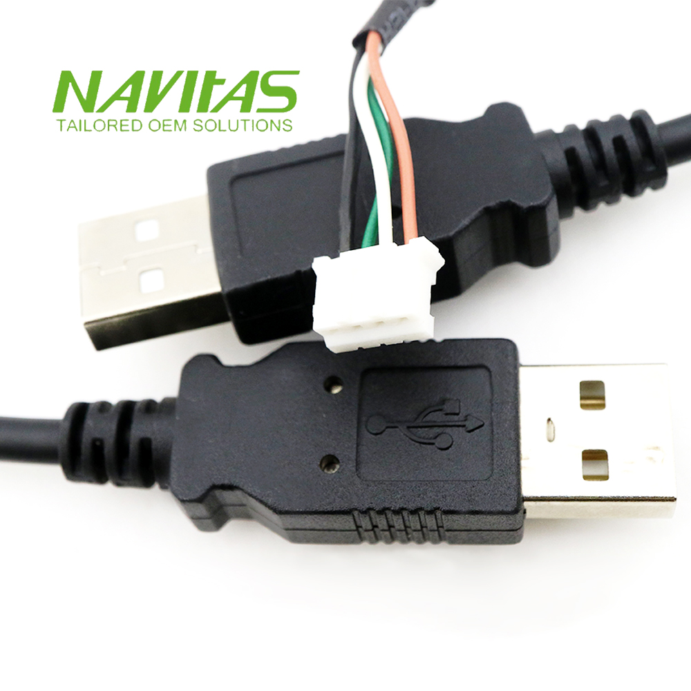 USB Male A Type to PHR 4 Pos JST 2mm Pitch Pin Connector Cable Assembly ...