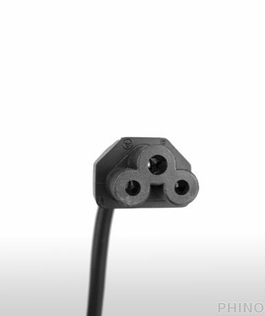 IEC 60320 C5 3-Pin Straight AC Connector, 2.5A 250V | Taiwantrade.com