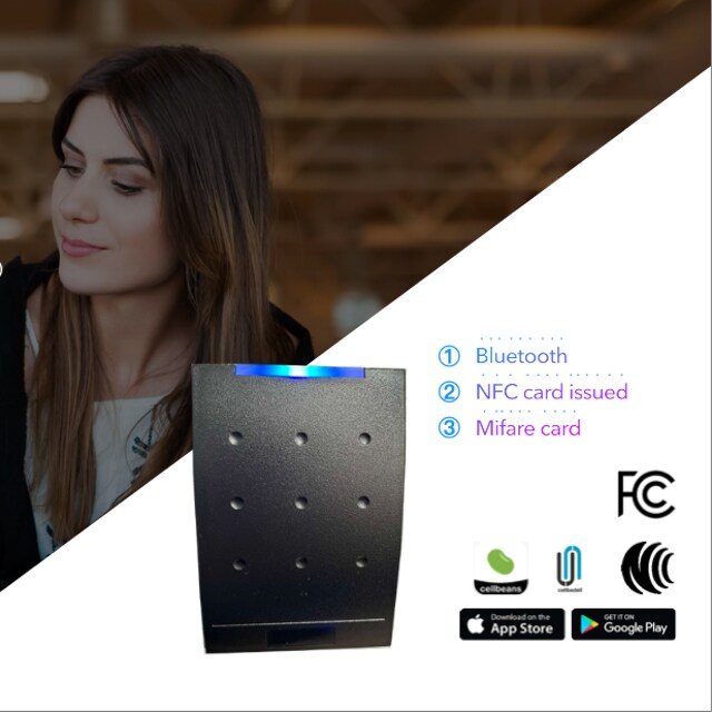 Cellbedell NU1 CA2302 NFC/BLE smart access control reader with keyless/mobile entry | Taiwantrade