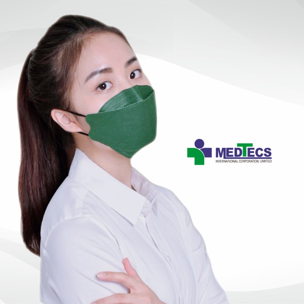 Made in Taiwan KF94 Disposable 4-ply 3D Mouth Shape Face Masks | Green ...