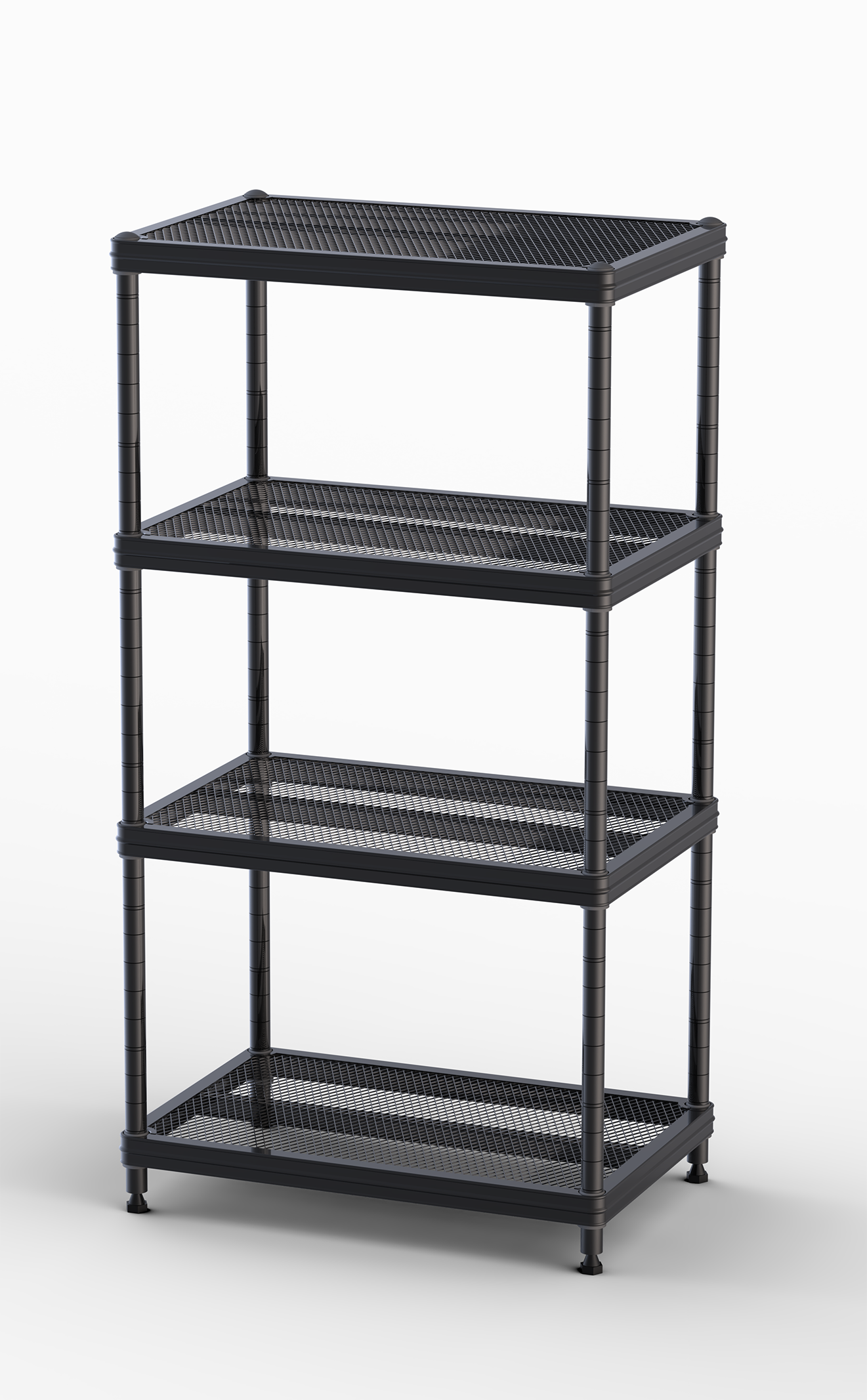 4T Fine Mesh Shelving Black D30*W46*H103 cm | Taiwantrade