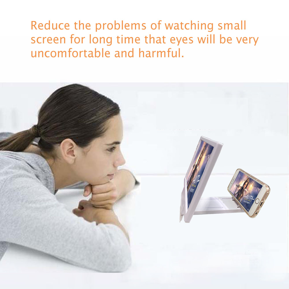 Magpro Cell Phone Tablet Screen Magnifier Film 3x Magnifying Hands-Free ...