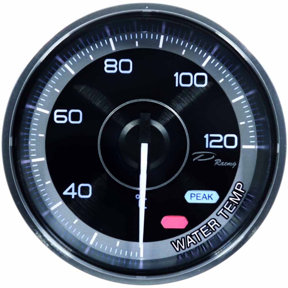 60mm water temp gauge led display Brushed metal plate water temp gauge ...
