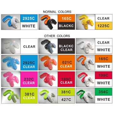 2-COLORS MOUTH GUARD (SINGLE), CE APPROVED | Taiwantrade