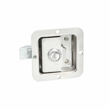 Stainless Steel Paddle Latch Push-to-Close Pull-to-Open Zinc Alloy Bolt ...