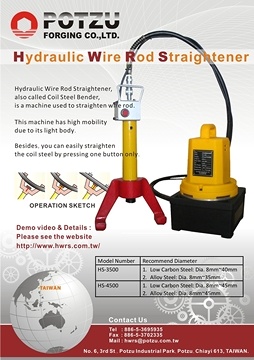 Hydraulic Wire Rod Straightener | Taiwantrade