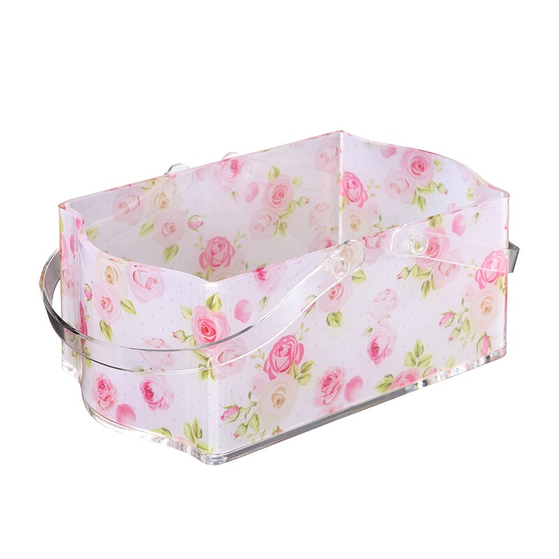 Acrylic bucket Cosmetic Storage Box Brush Storage Bucket Makeup Brush ...